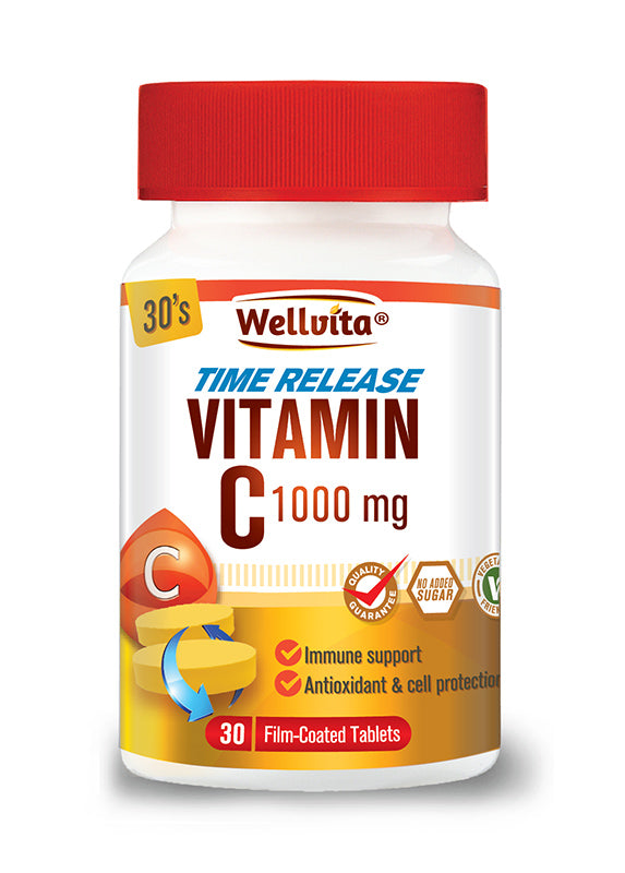 Vitamin C Time Release Tablets-Buy Online in South Africa - Wellvita