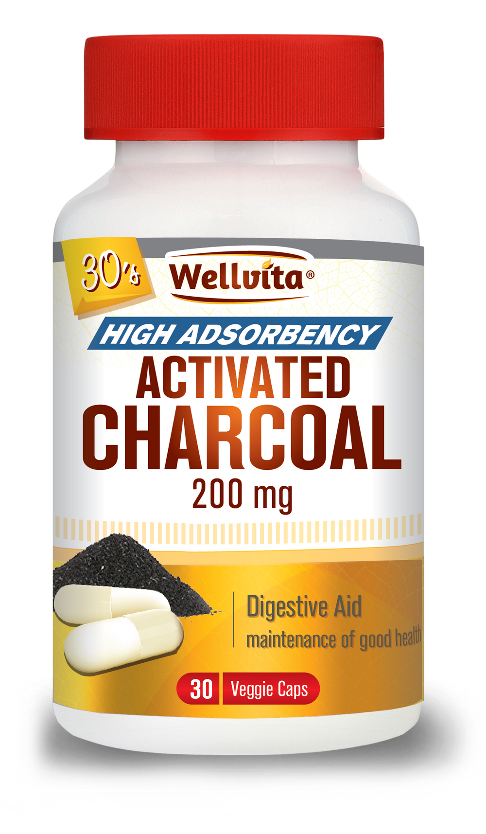 Activated Charcoal Tablets-Buy Online in South Africa - Wellvita